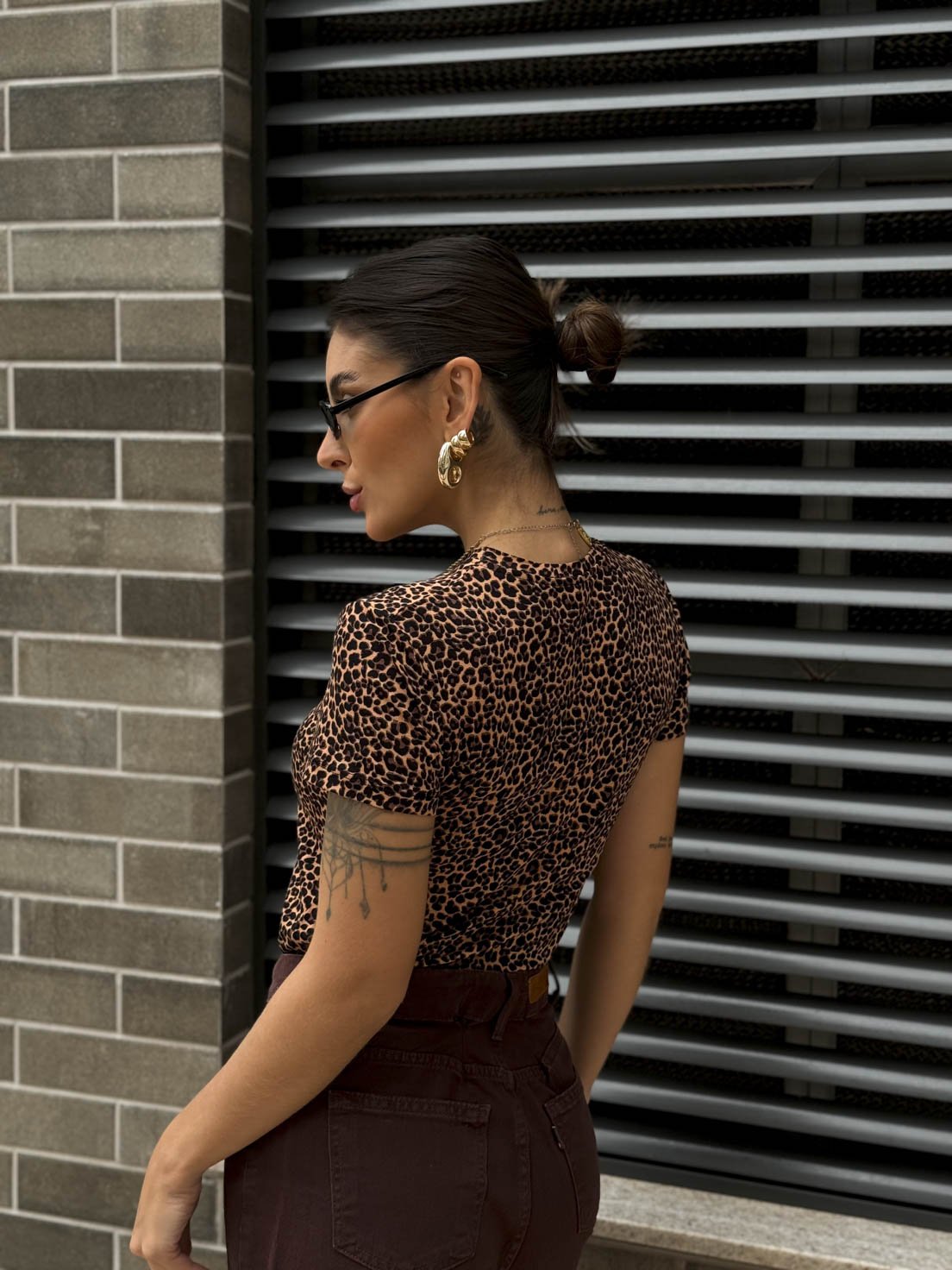 Baby Tee Hailey Animal Print