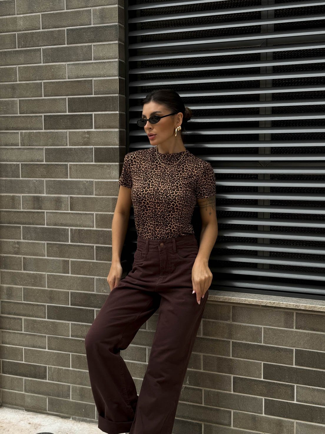 Baby Tee Hailey Animal Print